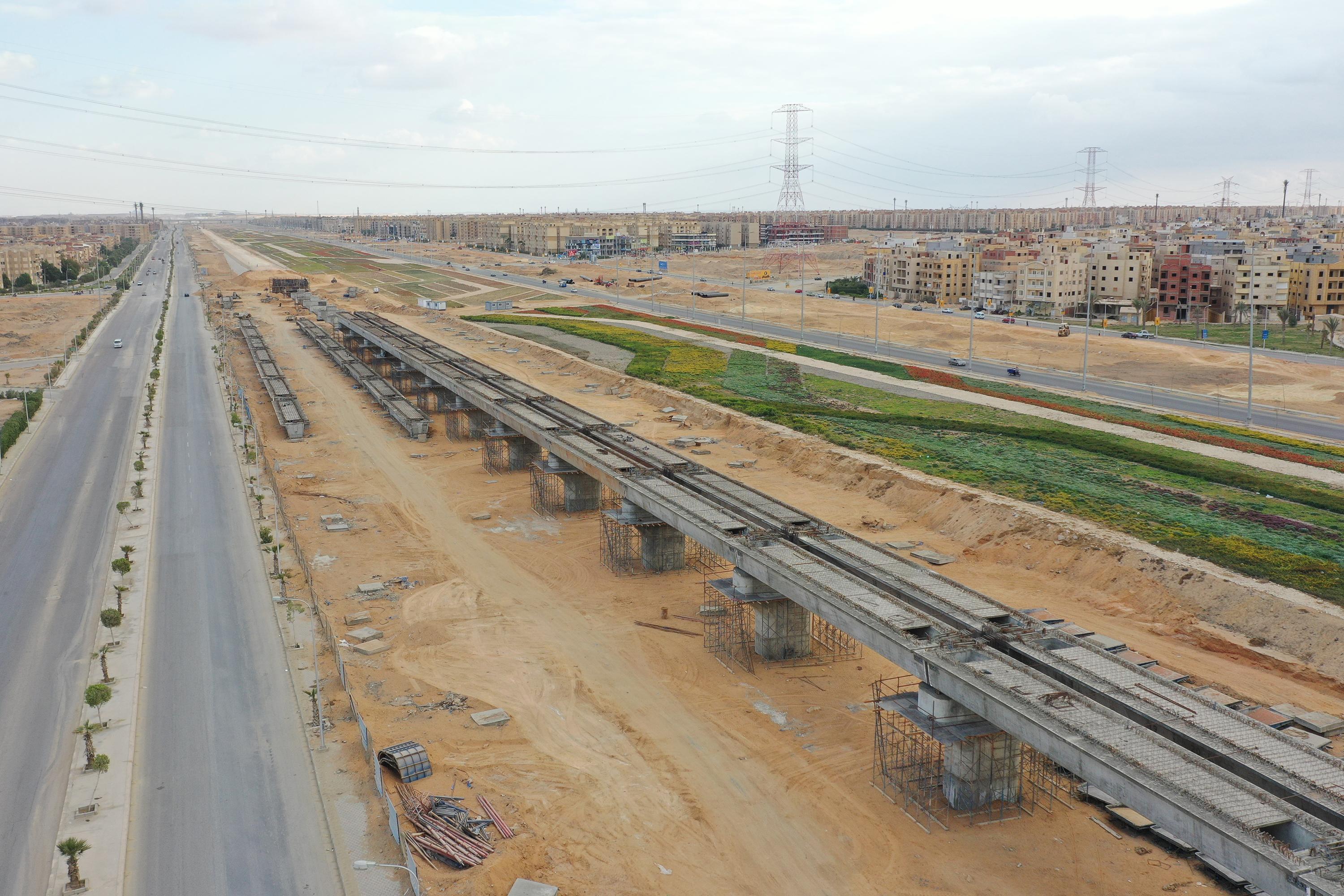 High-Speed Rail Viaduct Hadayek October – Giza