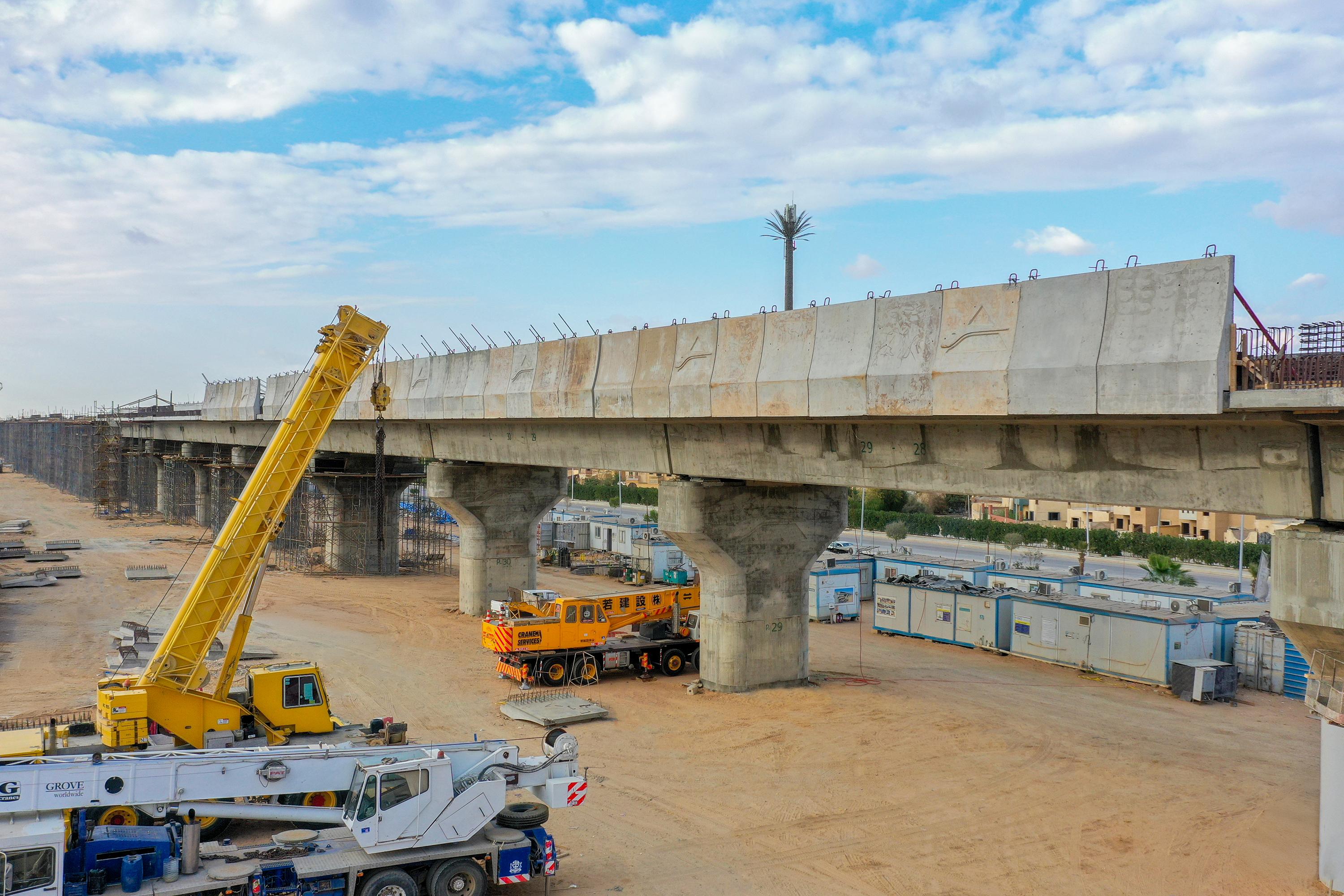 High-Speed Rail Viaduct Hadayek October – Giza