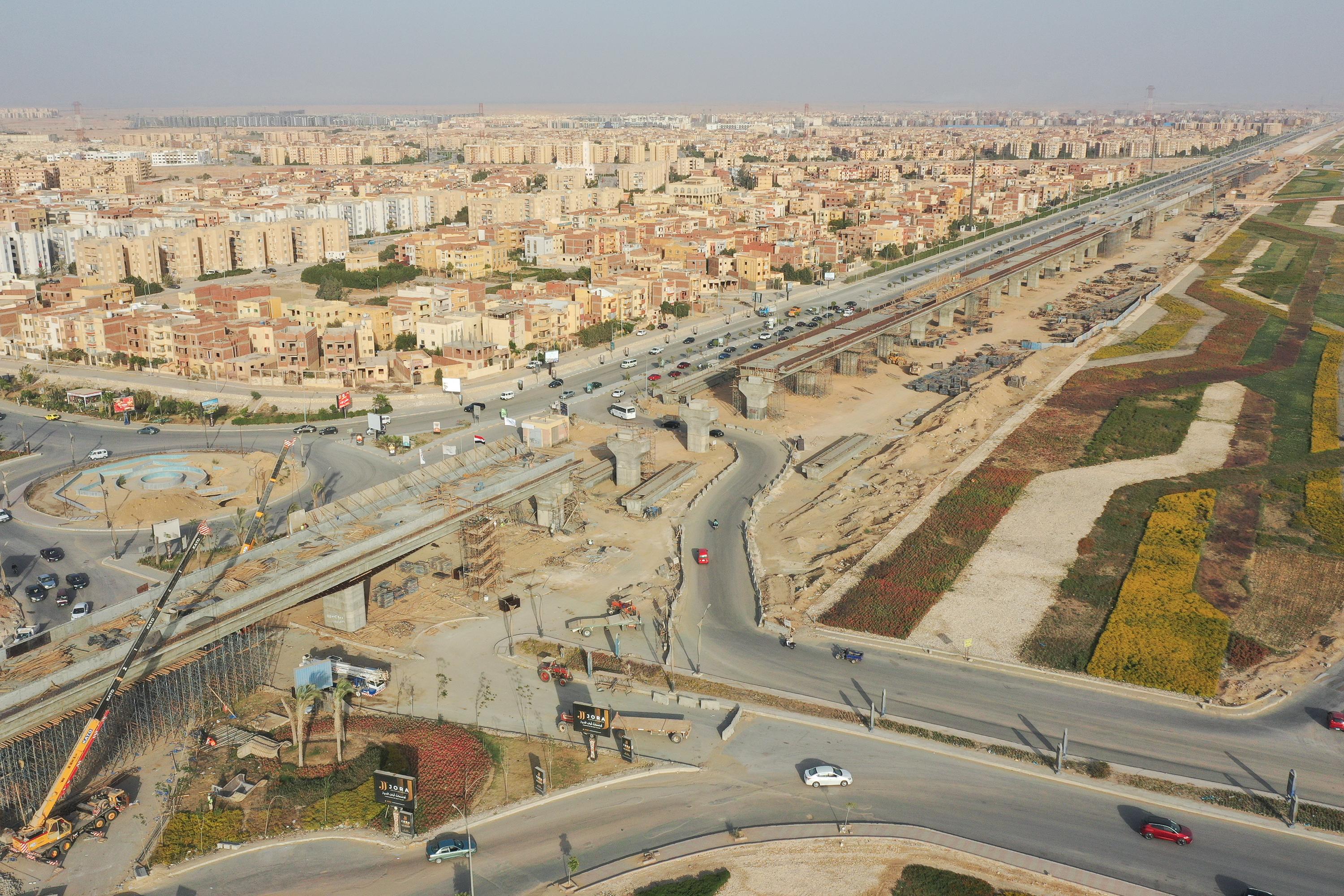 High-Speed Rail Viaduct Hadayek October – Giza