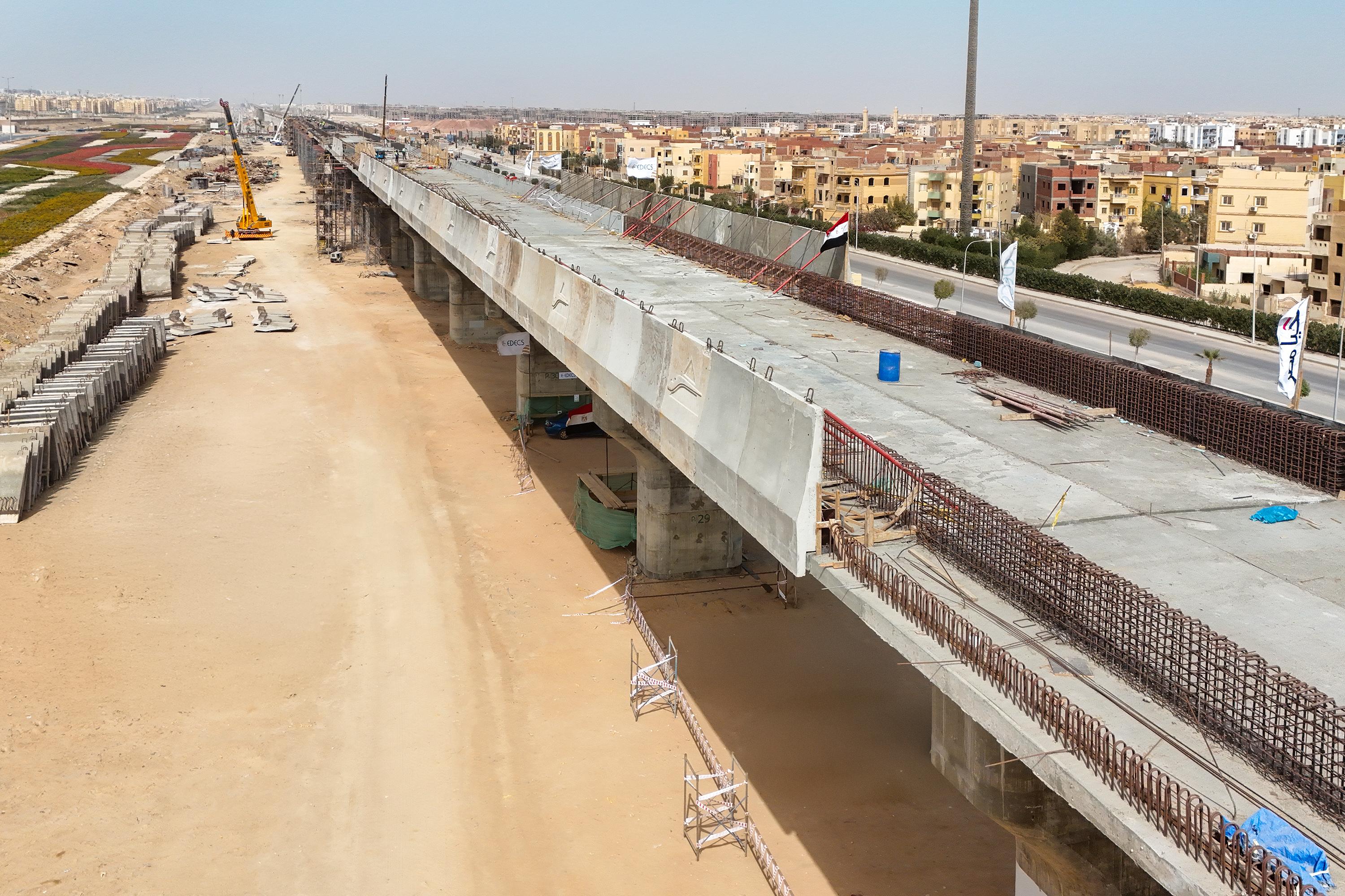 High-Speed Rail Viaduct Hadayek October – Giza